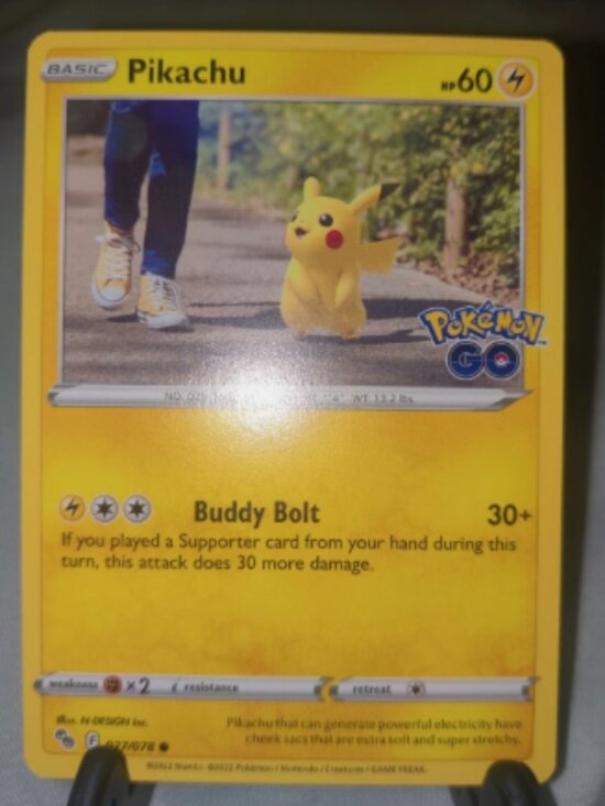 Pokemon | Other | Pokemon Go Pikachu 27078 Regular Card See Pics | Poshmark